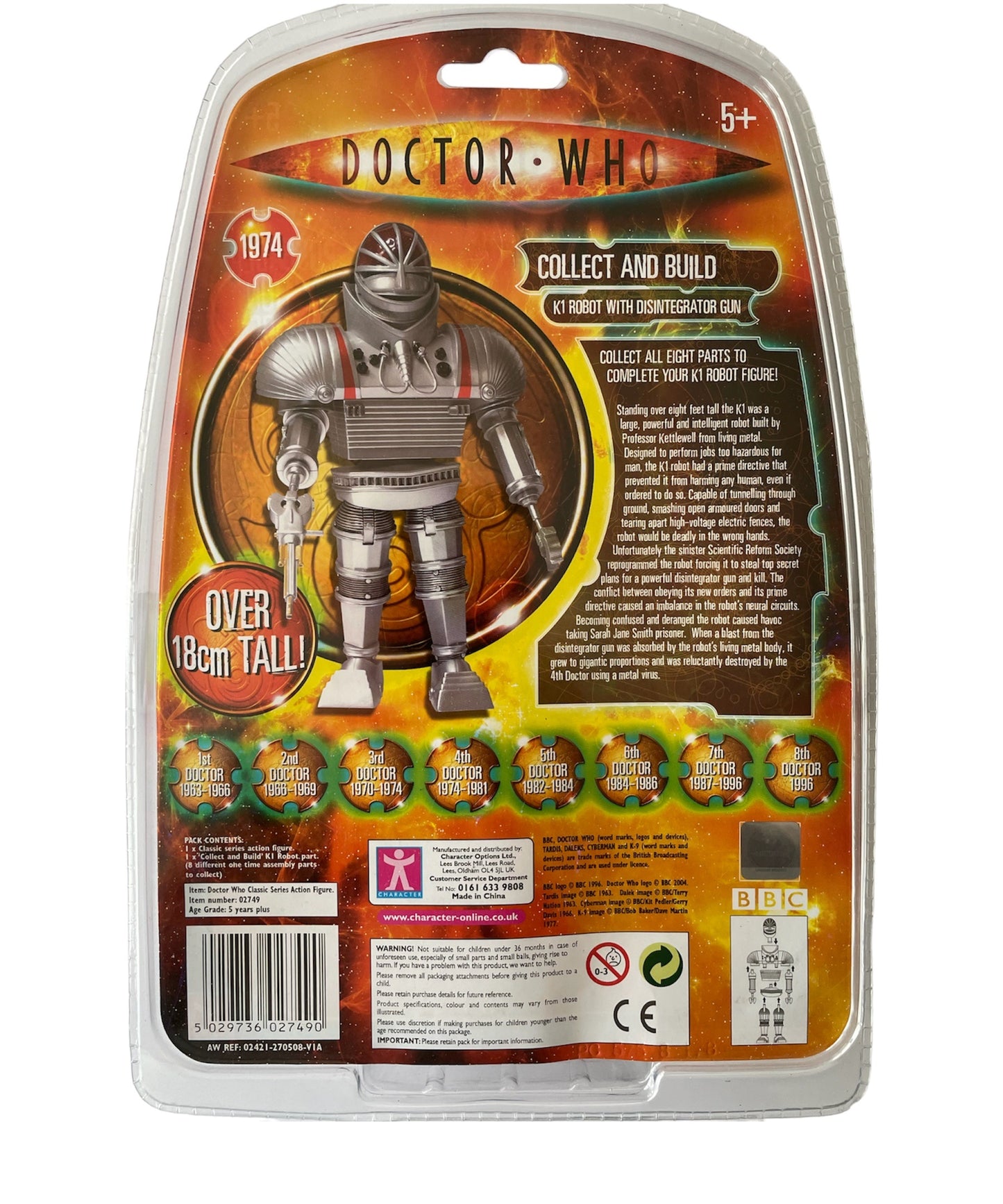 Vintage 1997 Dr Who Classic Series - SV7 Robot Action Figure With K1 R ...