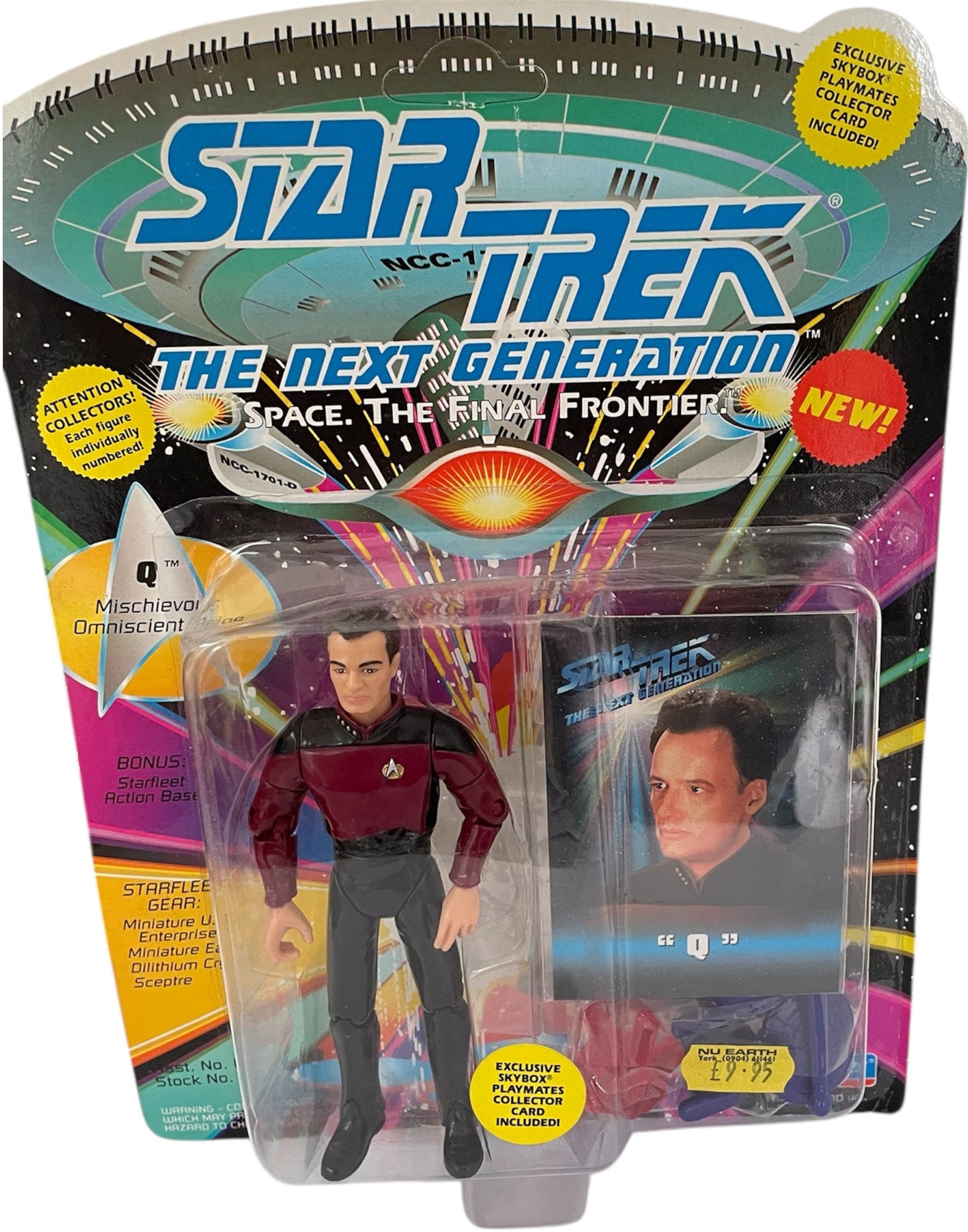 Vintage Playmates 1993 Star Trek The Next Generation Q Action Figure ...