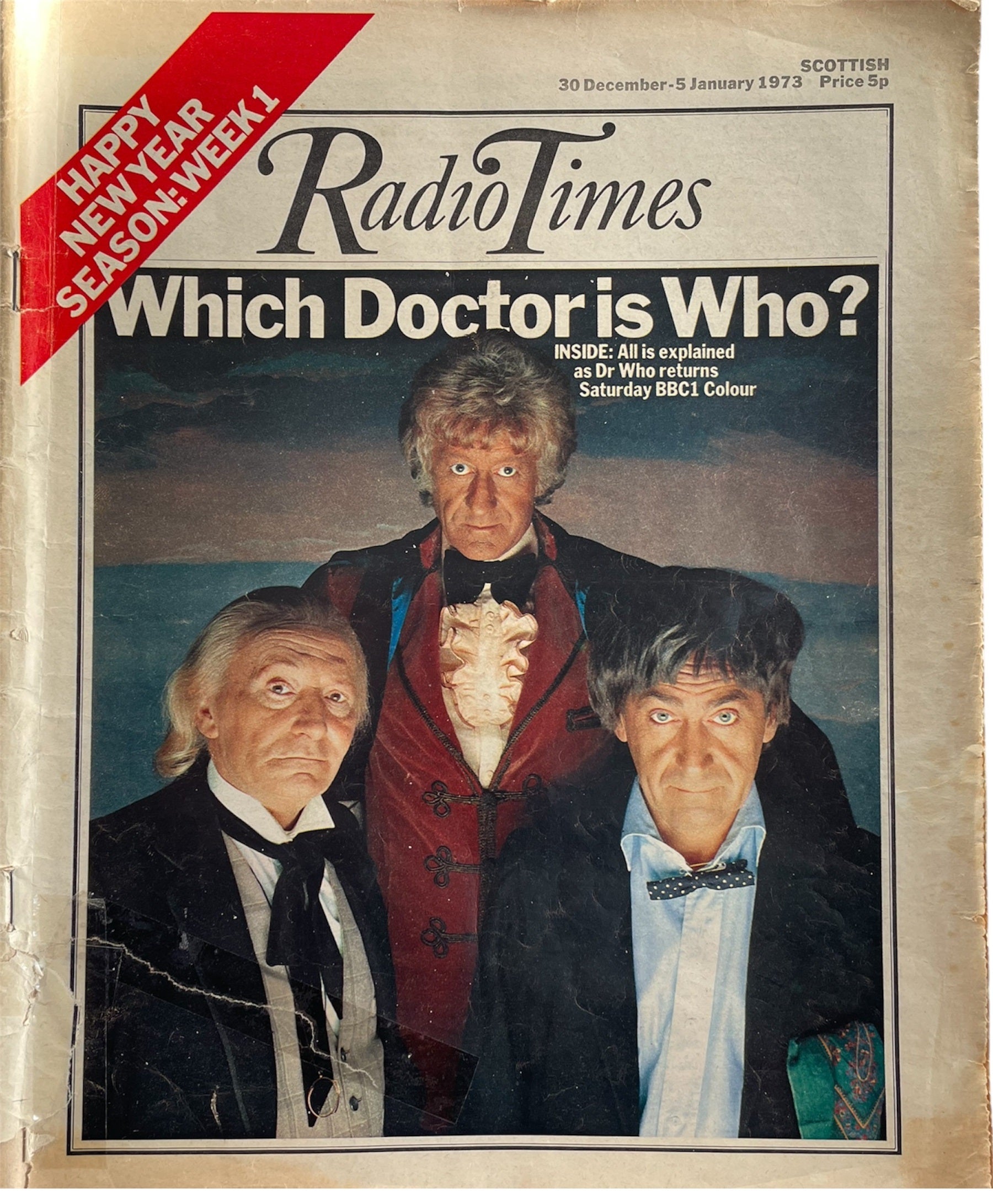 Vintage Radio Times Magazine 30 December - 05 January 1973 - Which Doc ...