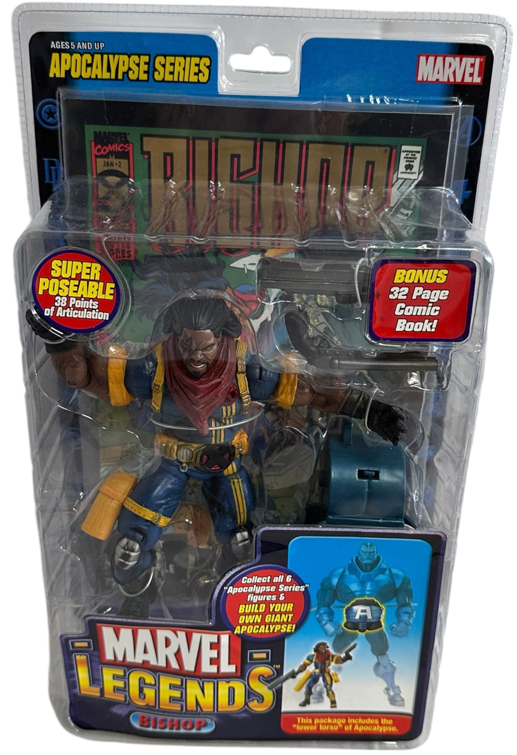 Vintage 2005 Marvel Legends Apocalypse Series - Bishop Highly Detailed ...
