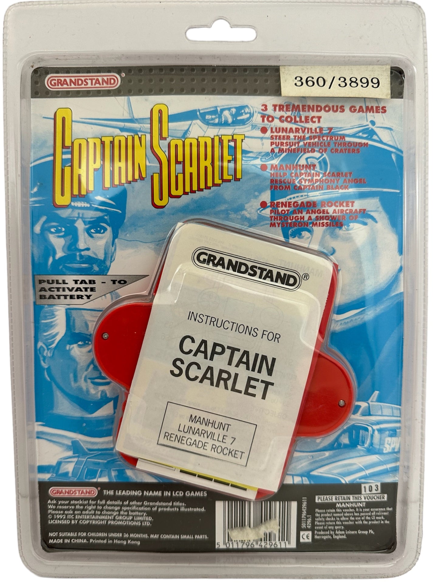 Vintage Grandstand 1992 Gerry Andersons Captain Scarlet & The Mysteron ...