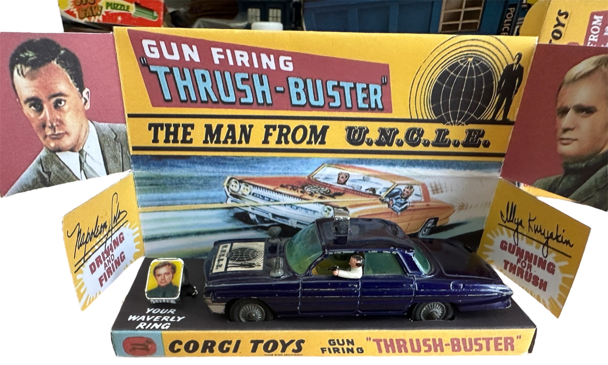 Vintage Corgis 1966 The Man From Uncle Thrush Buster Oldmobile Super 8 ...