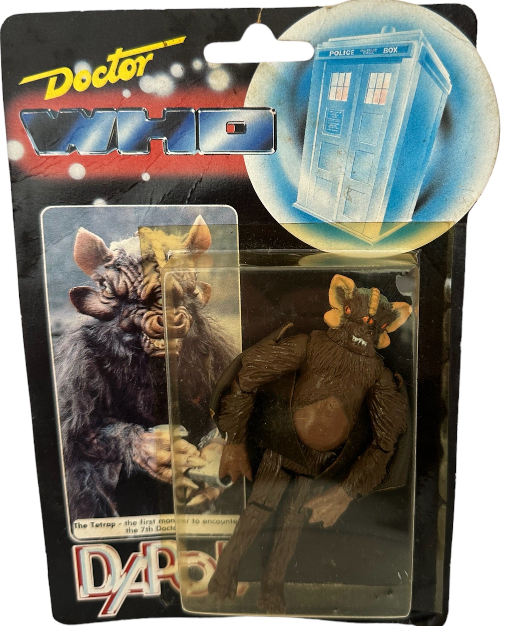Vintage Dapol 1987 Doctor Dr Who Classic Tetrap Action Figure - Mint O ...