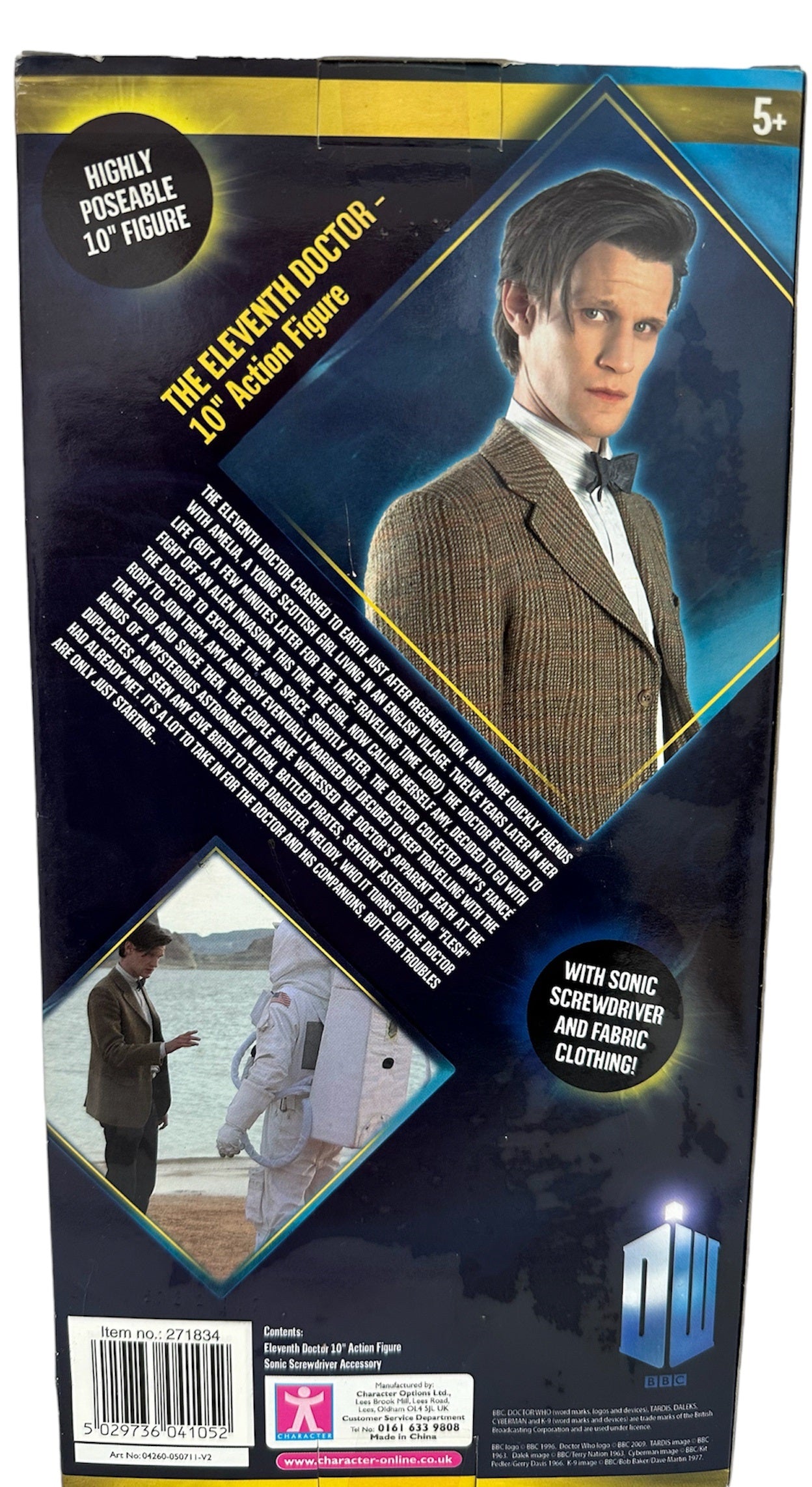 Vintage Characters 2009 Dr Who 10 Inch The Eleventh Doctor Highly Deta ...