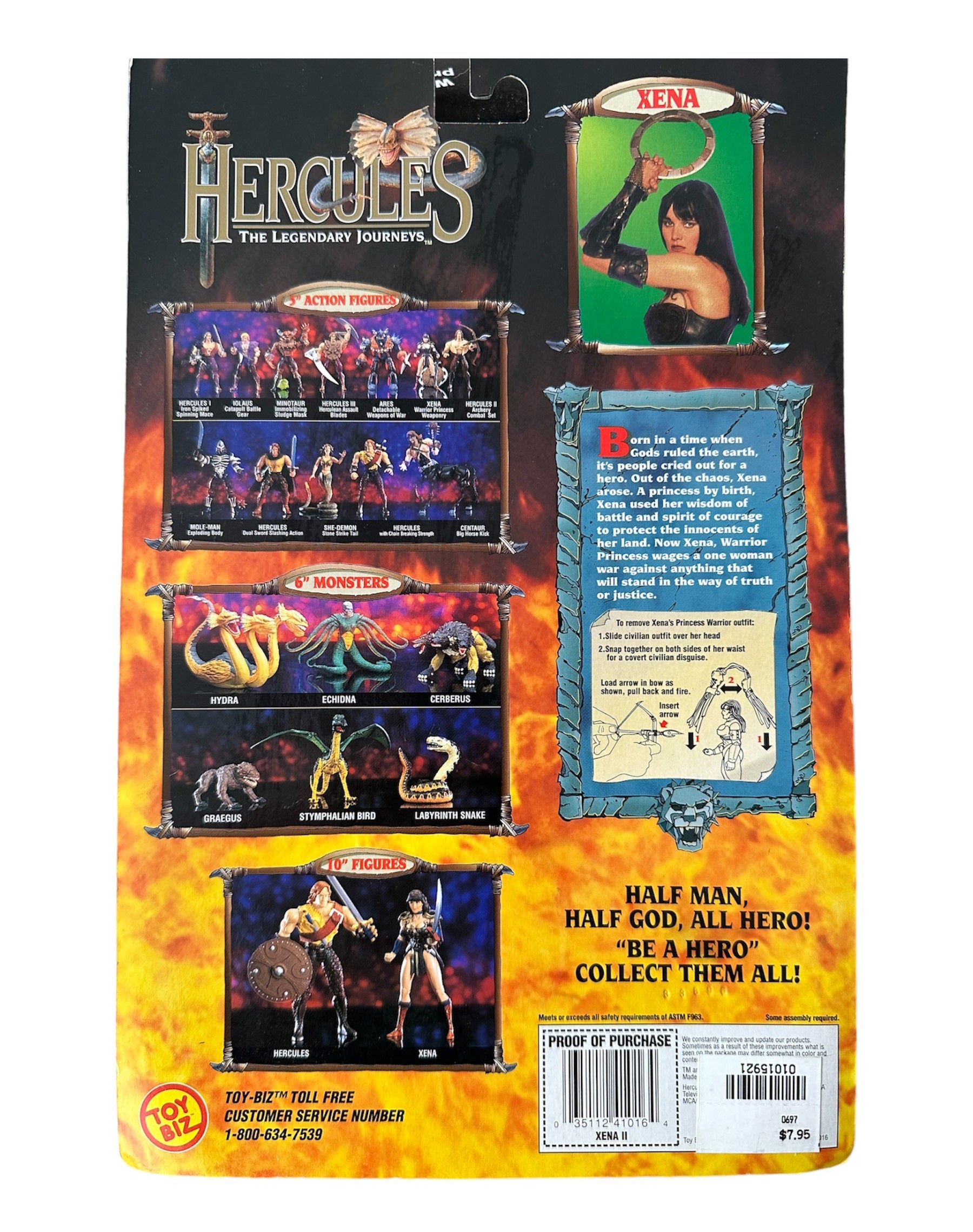 Vintage 1998 Hercules The Legendary Journeys - Xena II Warior Disguise ...