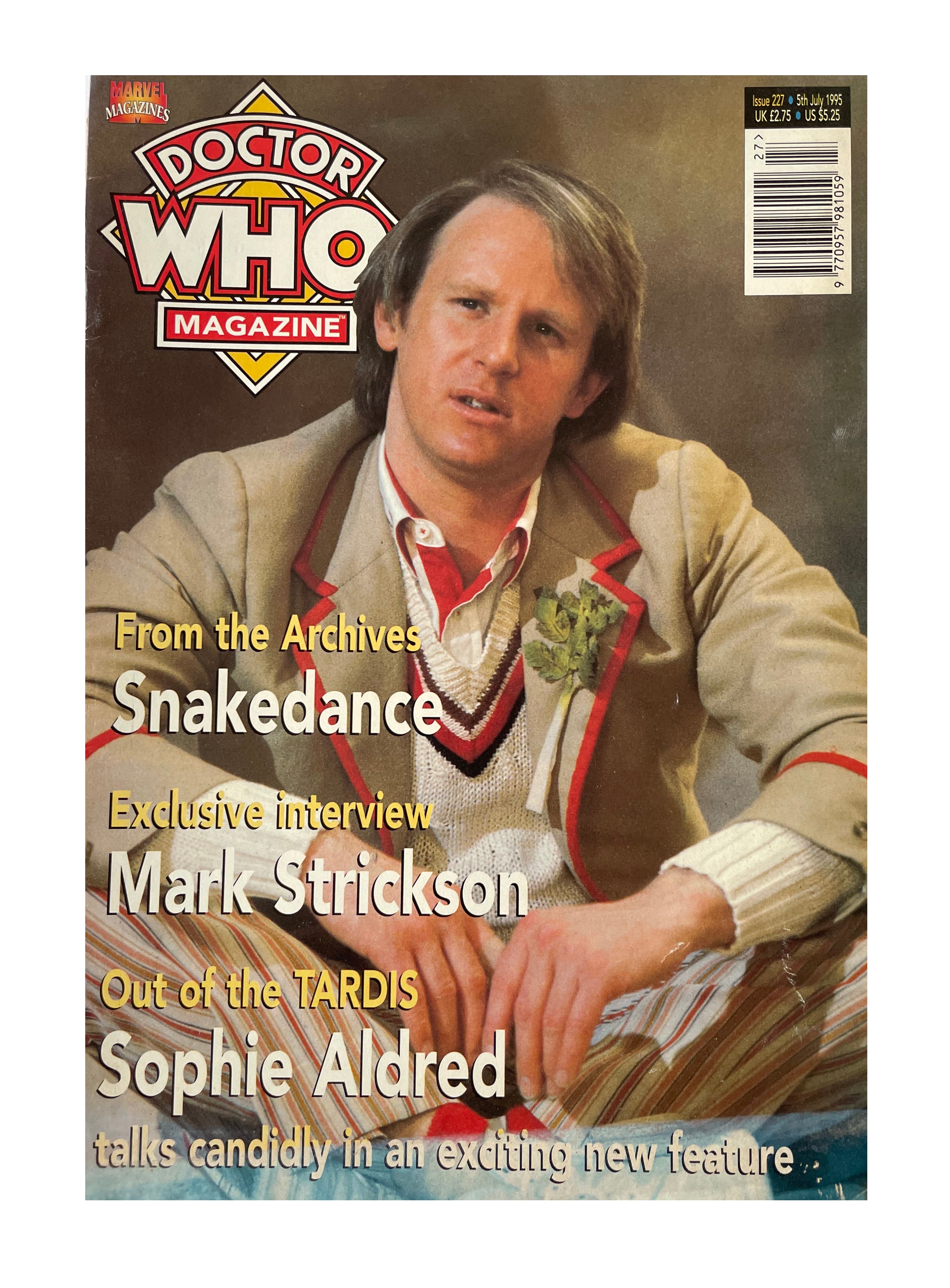 Vintage BBC Doctor Dr Who Magazine Issue Number 227 5th July 1995 - Sh ...