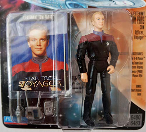 Vintage 1995 Playmates Star Trek Voyager Con Officer Tom Paris Action Figure Brand New Factory Sealed Shop Stock Room Find
